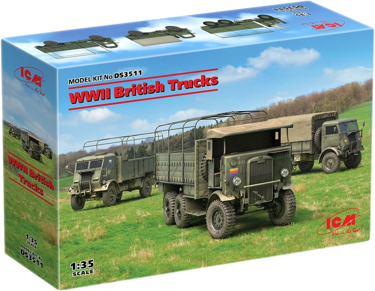 ICM DS3511 - WWII British Trucks : Amazon.co.uk: Toys & Games