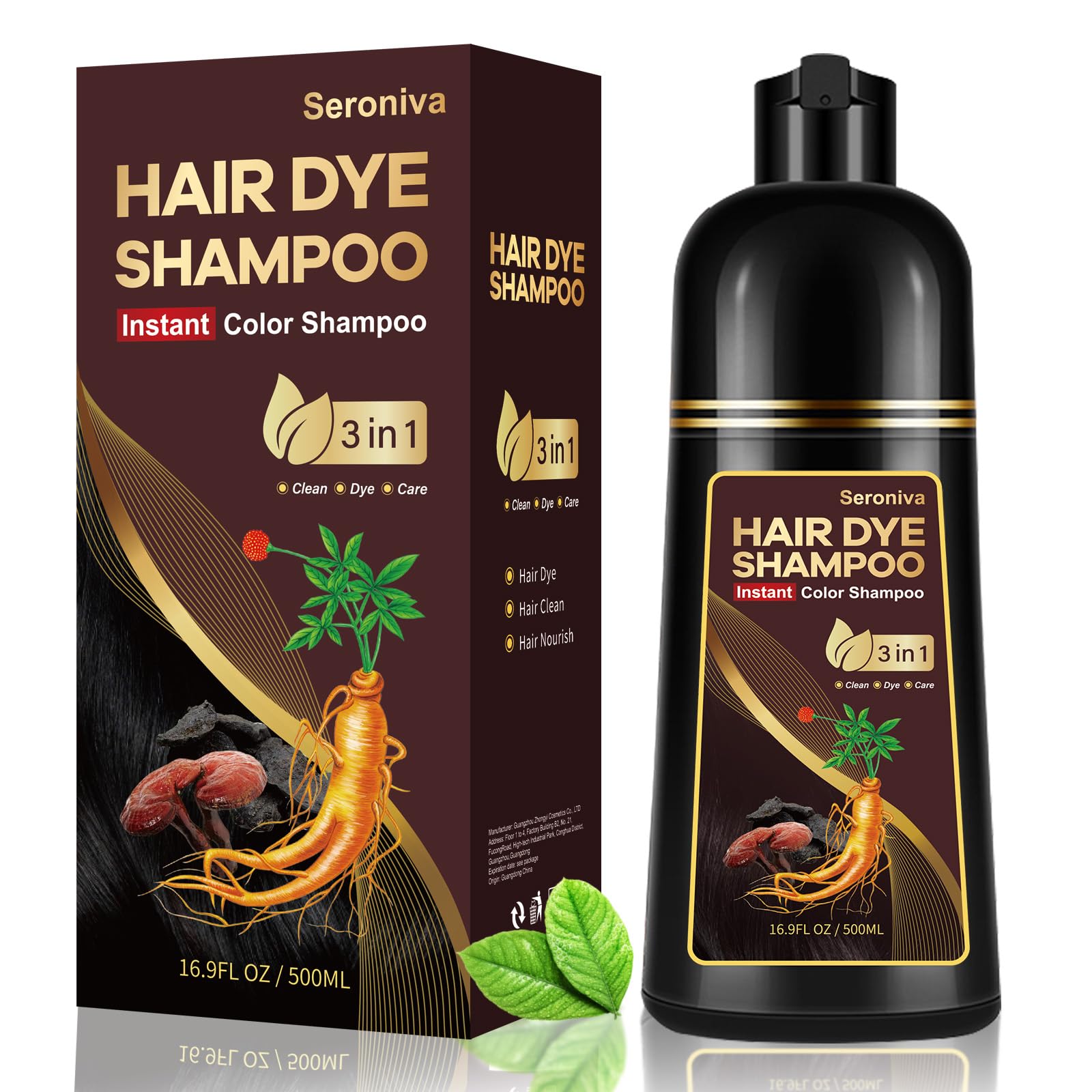 Amazon.com : Sklight Hair Dye Shampoo 3 in 1 for Gray Hair, Long ...