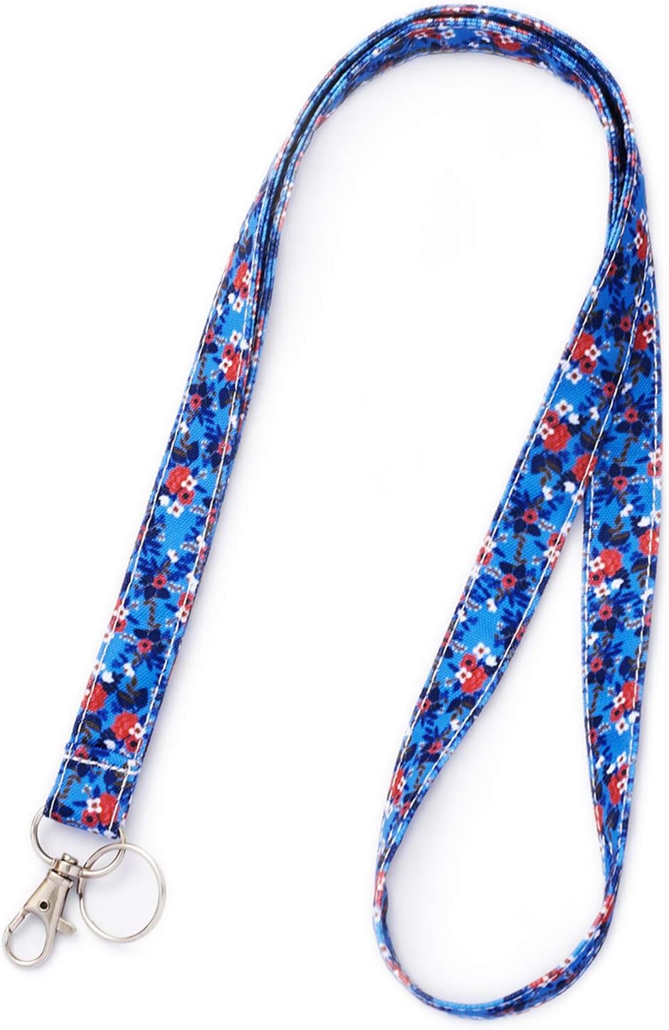 Amazon.com : Birch Floral Gifts Lanyard ID Holder Cotton Fabric ...