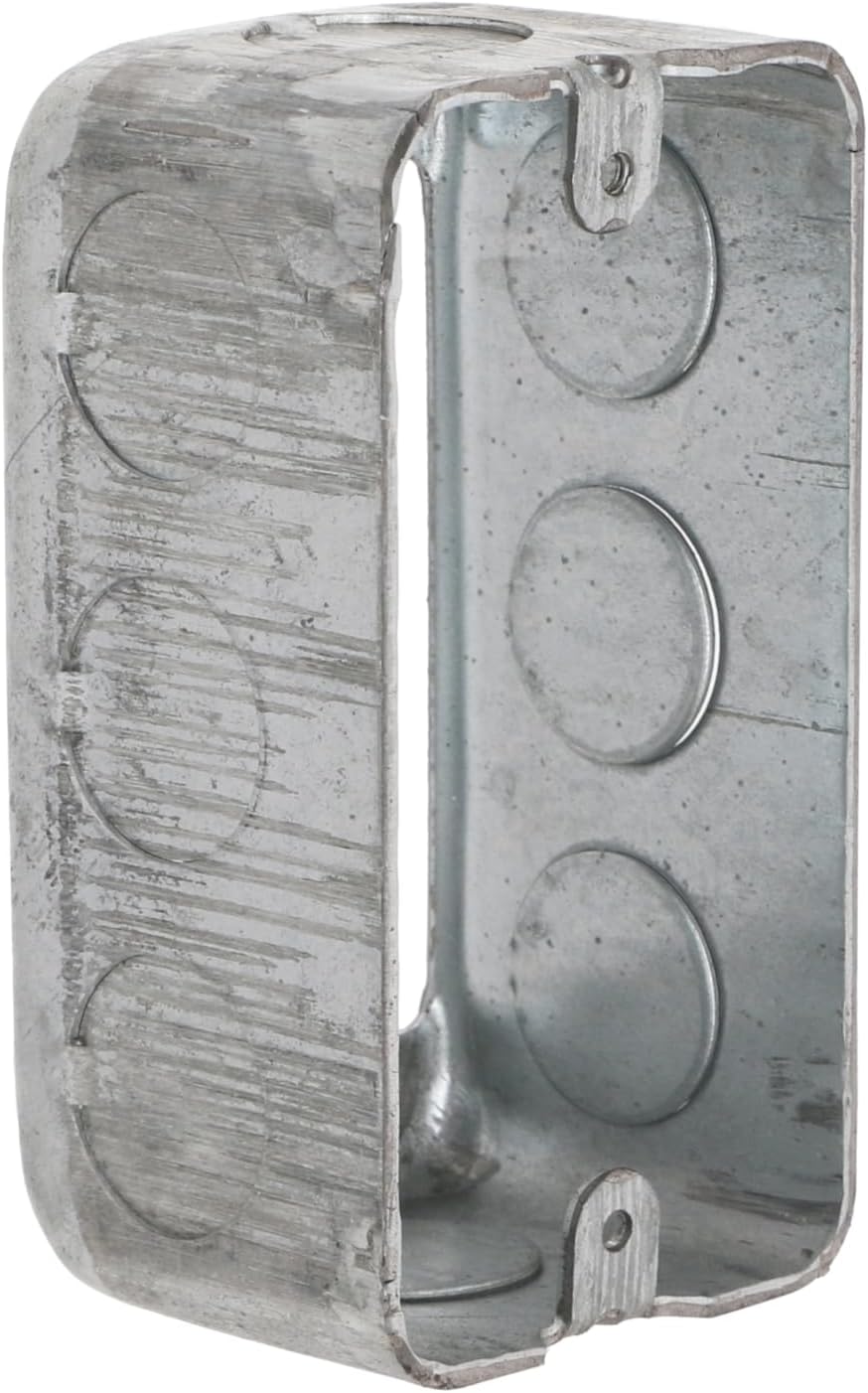 Raco 0665 4" x 2" Handy Box Extension, 1-7/8" Deep, 1/2" End Knockouts ...