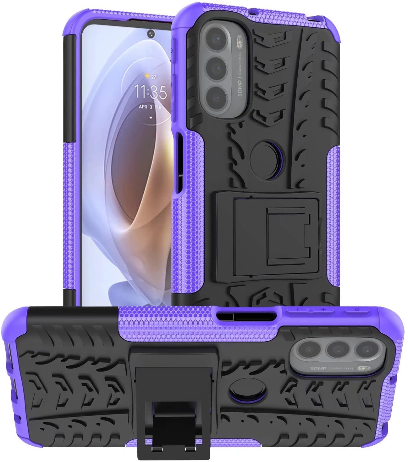 For Motorola G13 G23 G53 E13 E20 g32 E22 Case Armor Shockproof Stand ...