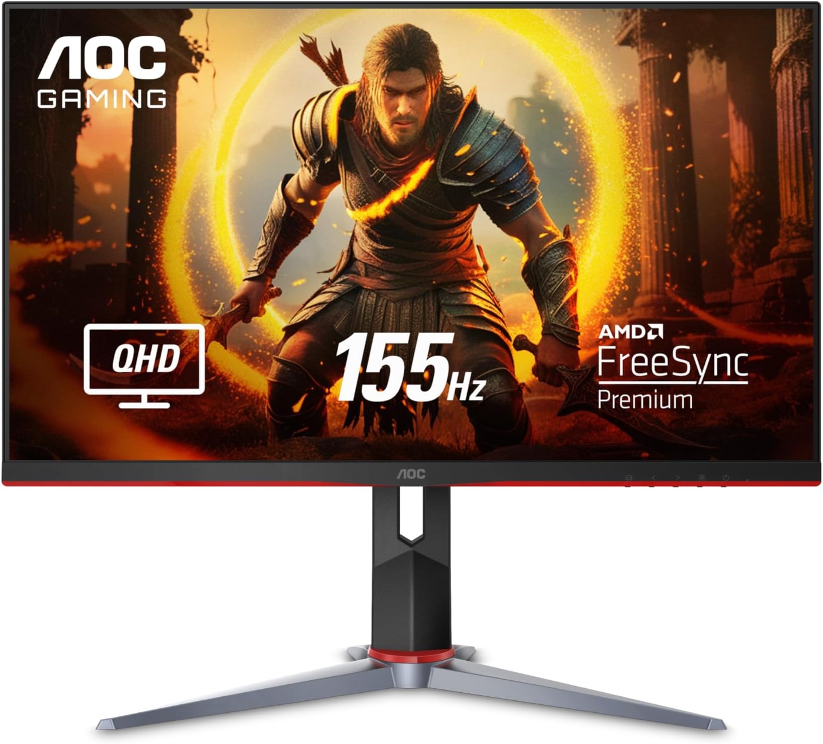 Monitor Gamer AOC HERO QUAD 27" 155Hz QHD 1440p 1ms AMD FreeSync Q27G2 ...