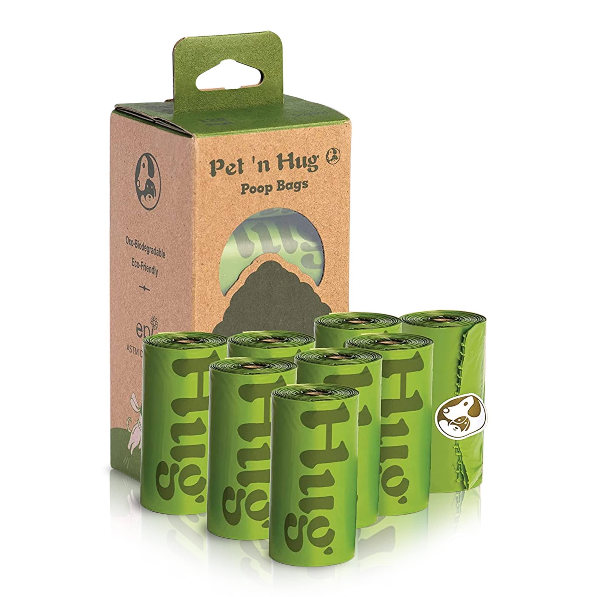 Amazon.com: Pet 'N Hug Leak-Proof Dog Poop Bags - Extra Thick and ...
