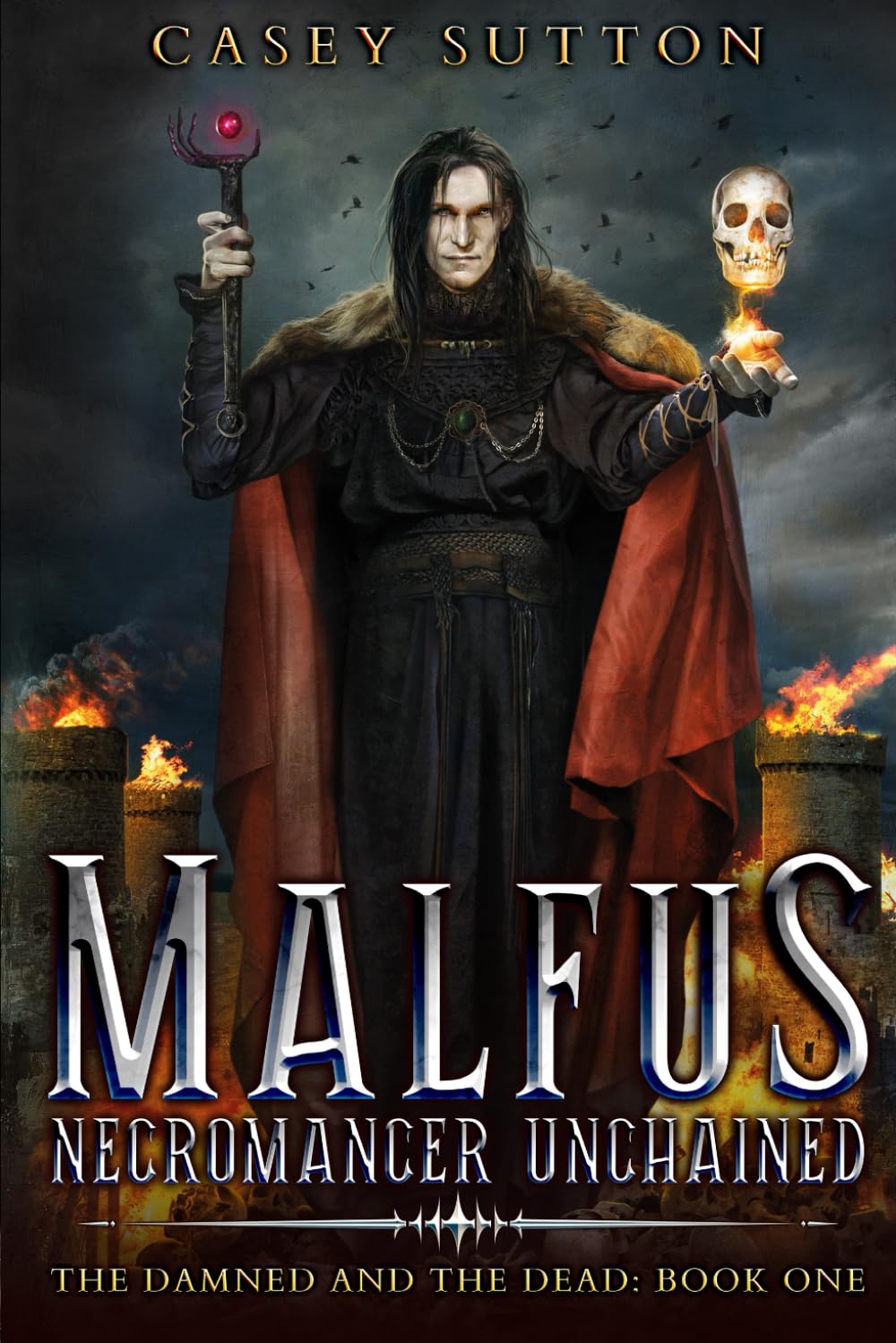 Malfus: Necromancer Unchained: A Grimdark Fantasy Novel (black & white ...