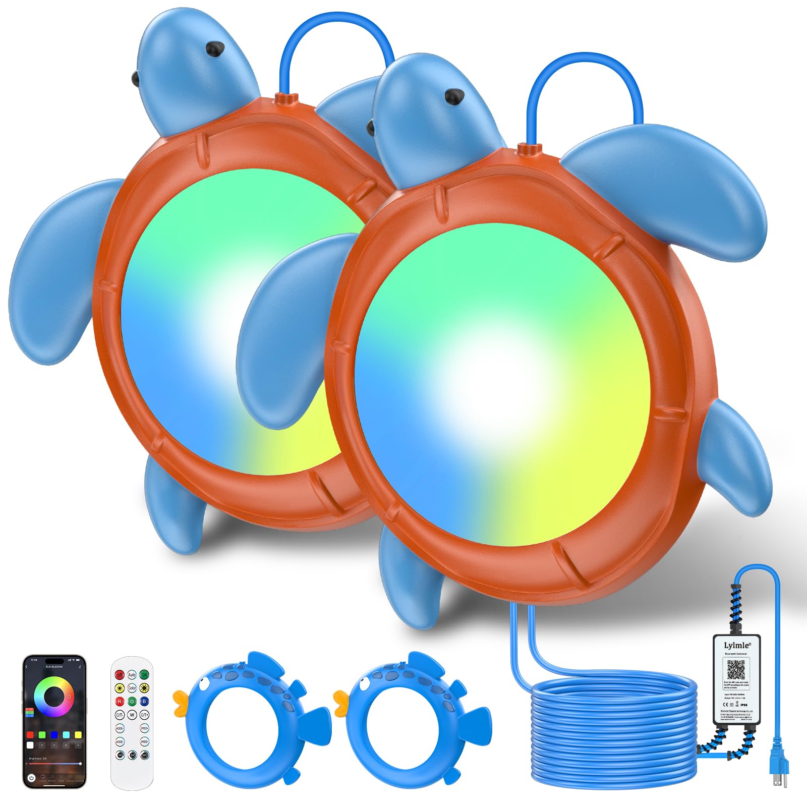Snapklik.com : LyLmLe 40W LED Above Ground Pool Lights, 12V RGBW ...