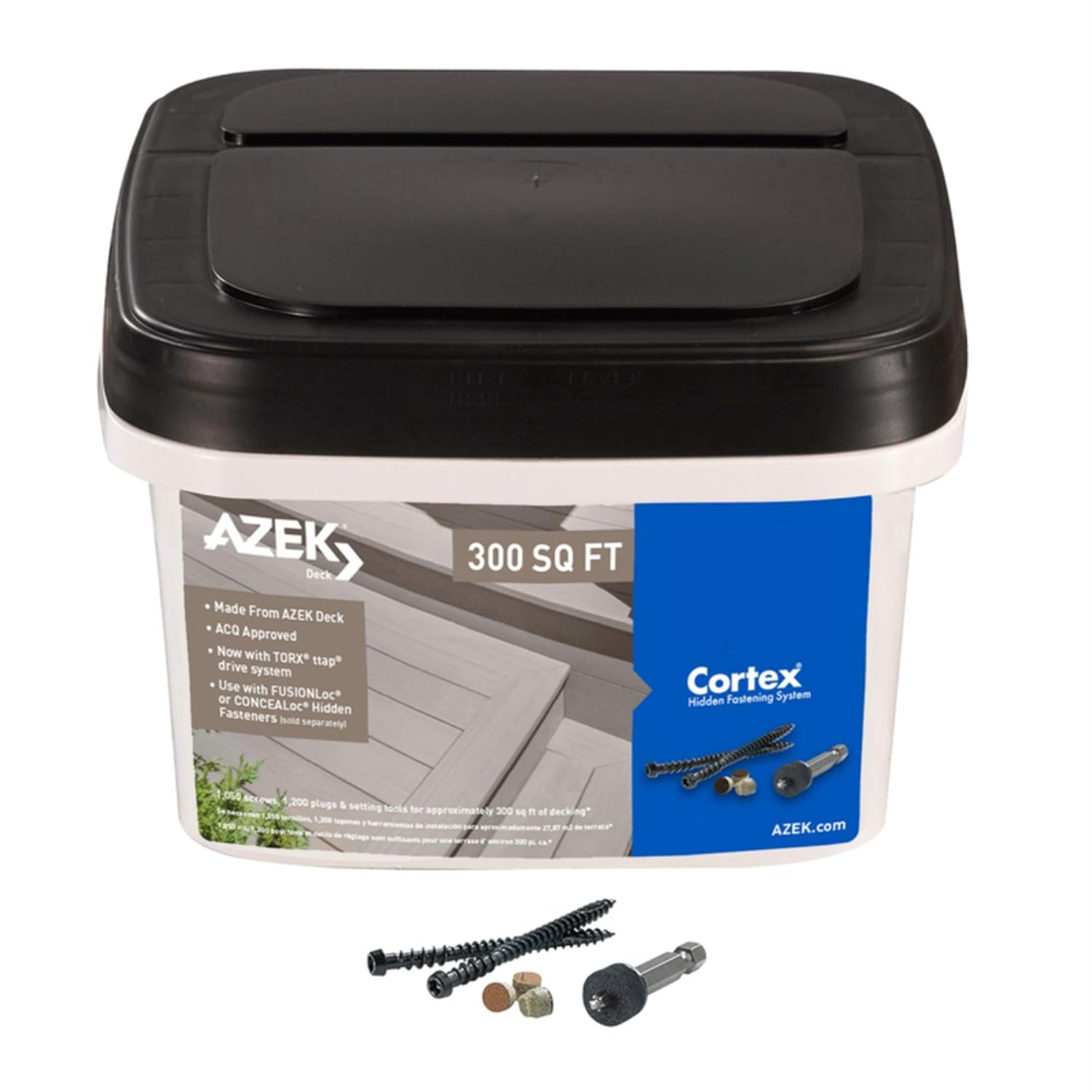 AZEK Cortex 2-3/4 in. L Torx TTAP Star Head Island Oak Hidden Deck ...