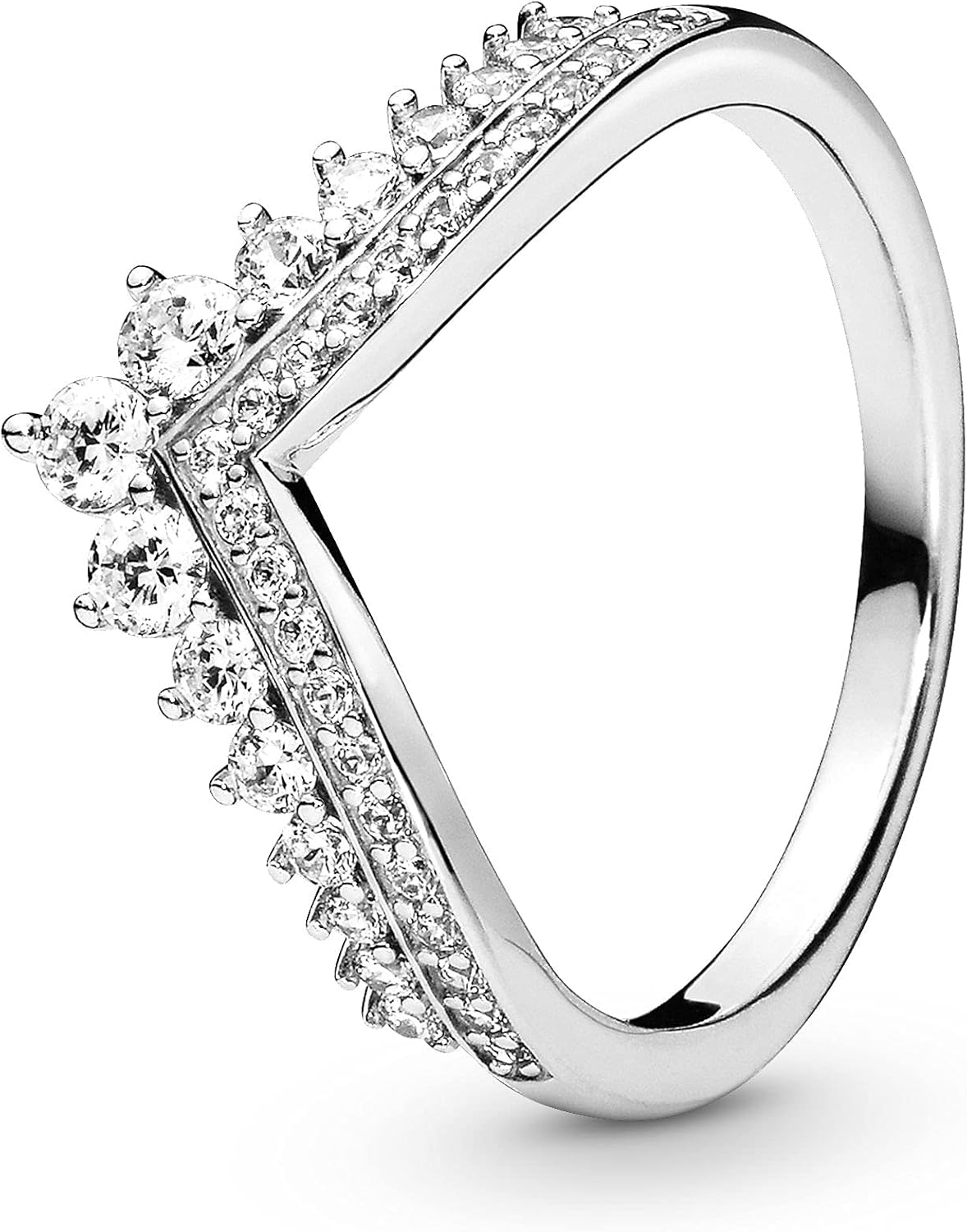 Amazon.com: PANDORA Princess Wishbone Ring - Fit for a Modern Day ...