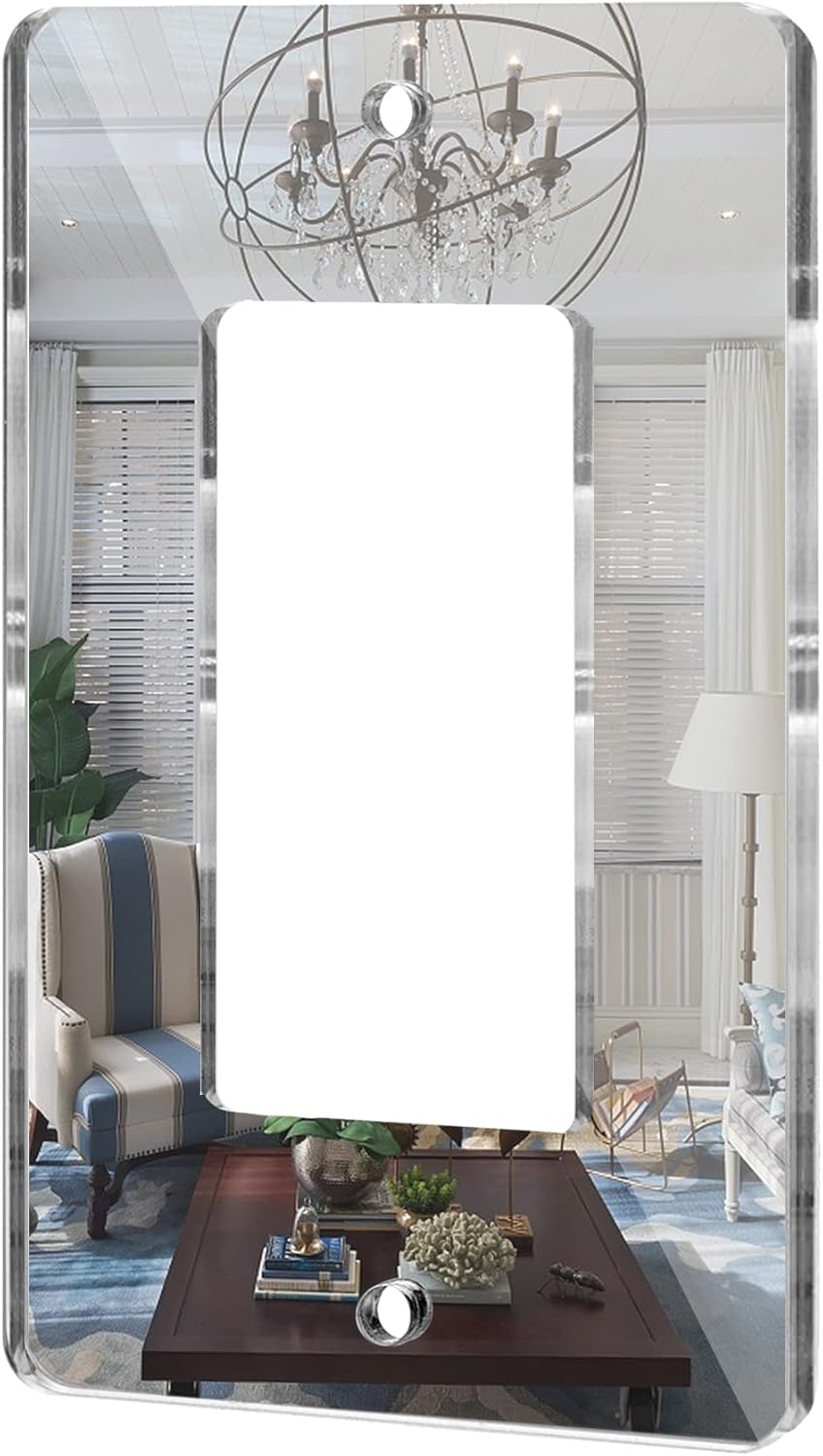 Mirror Light Switch Plates Single Rocker 4.72" X 2.91" Switch Light ...