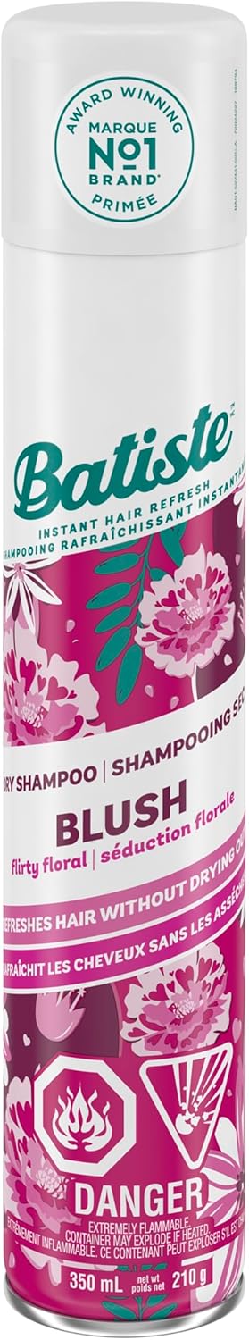 Batiste Dry Shampoo Spray, Blush Scent, Large Format, 350-ml : Amazon ...