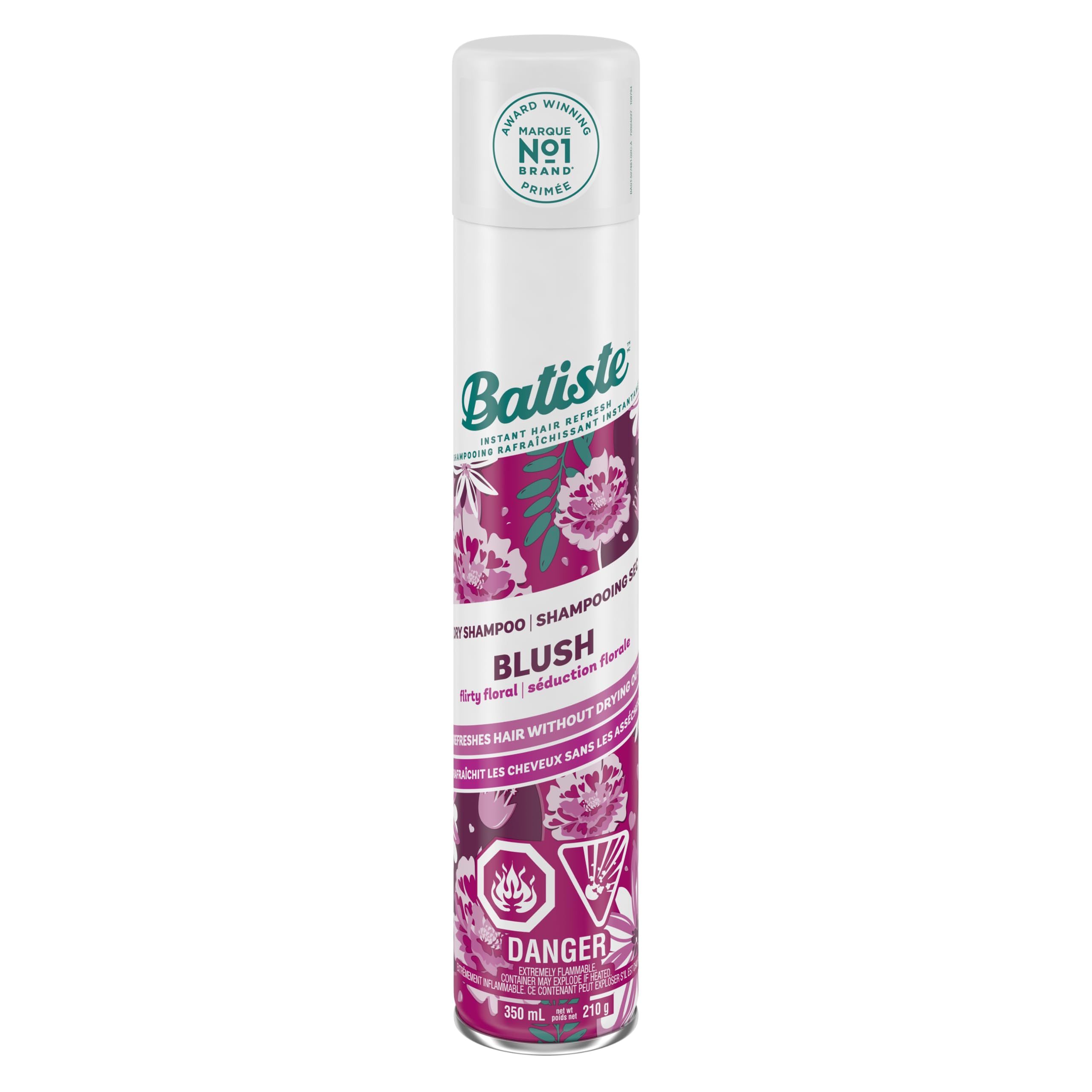 Batiste Dry Shampoo Spray, Blush Scent, Large Format, 350-ml : Amazon ...