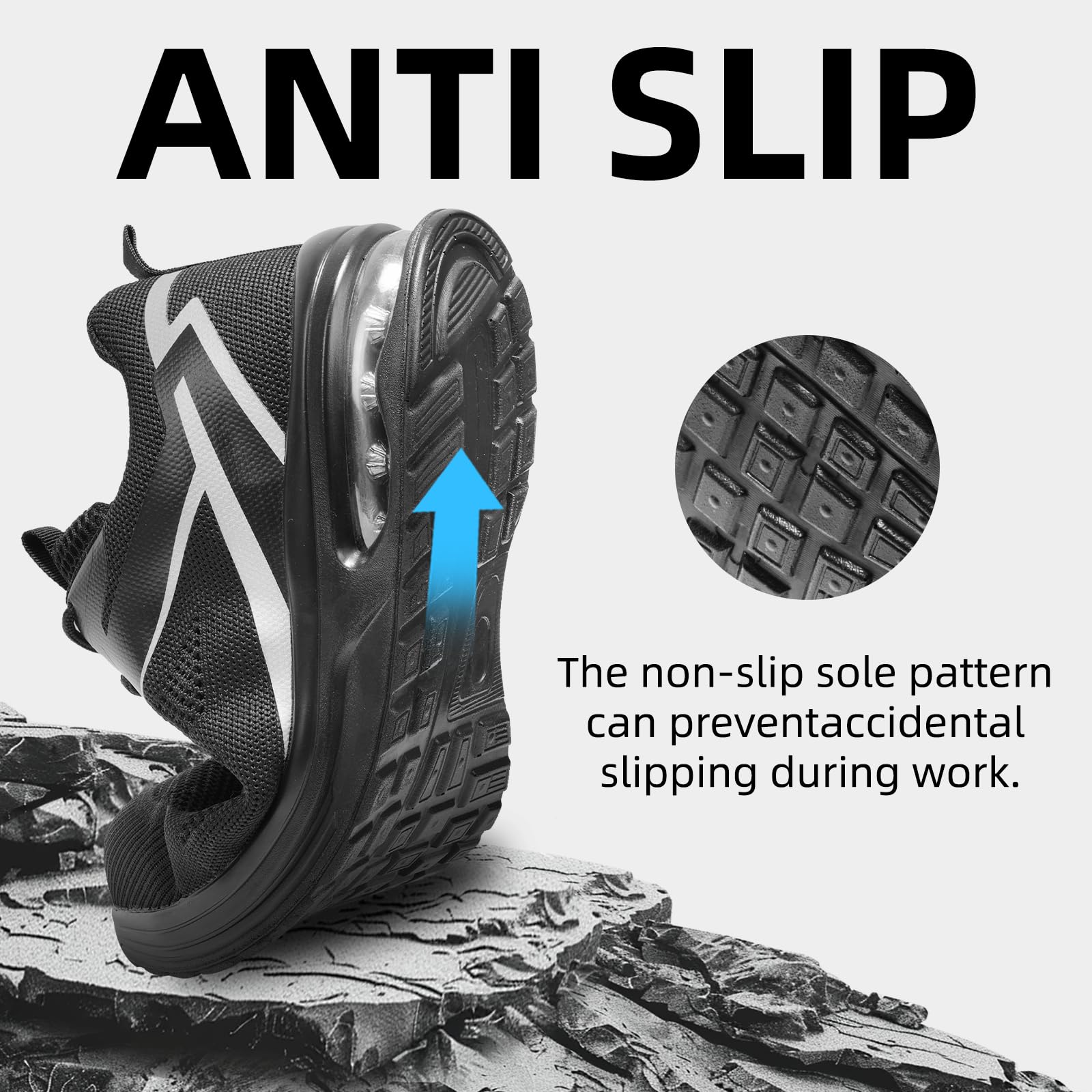 Snapklik.com : Composite Toe Shoes For Men Lightweight Safety Work ...