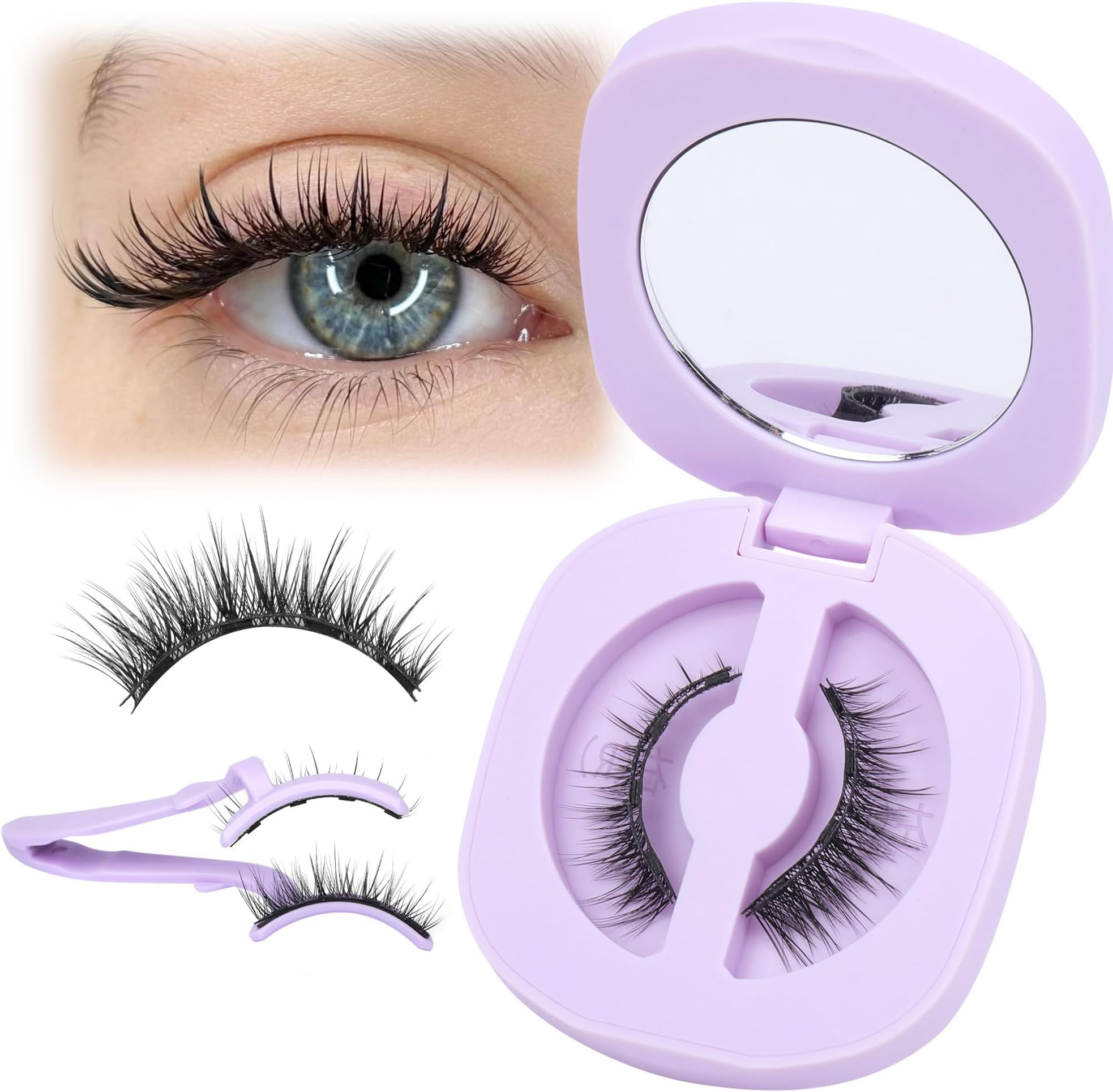Amazon.com: Magnetic Eyelashes with Applicator Lashes Magnetic ...