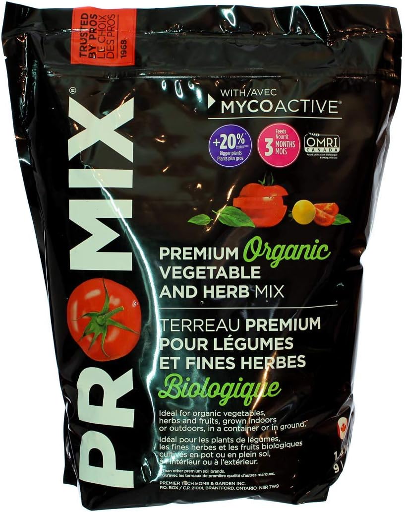 PRO-MIX® Mélange de terreau bio pour légumes et herbes aromatiques avec ...