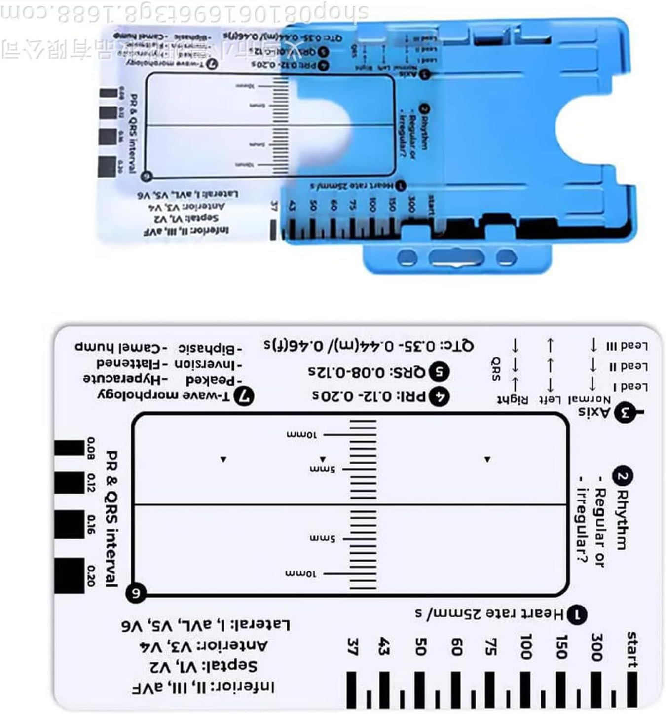 Electrocardiogram Assessment Tool 7 Step Ruler Card for Hospitals ...