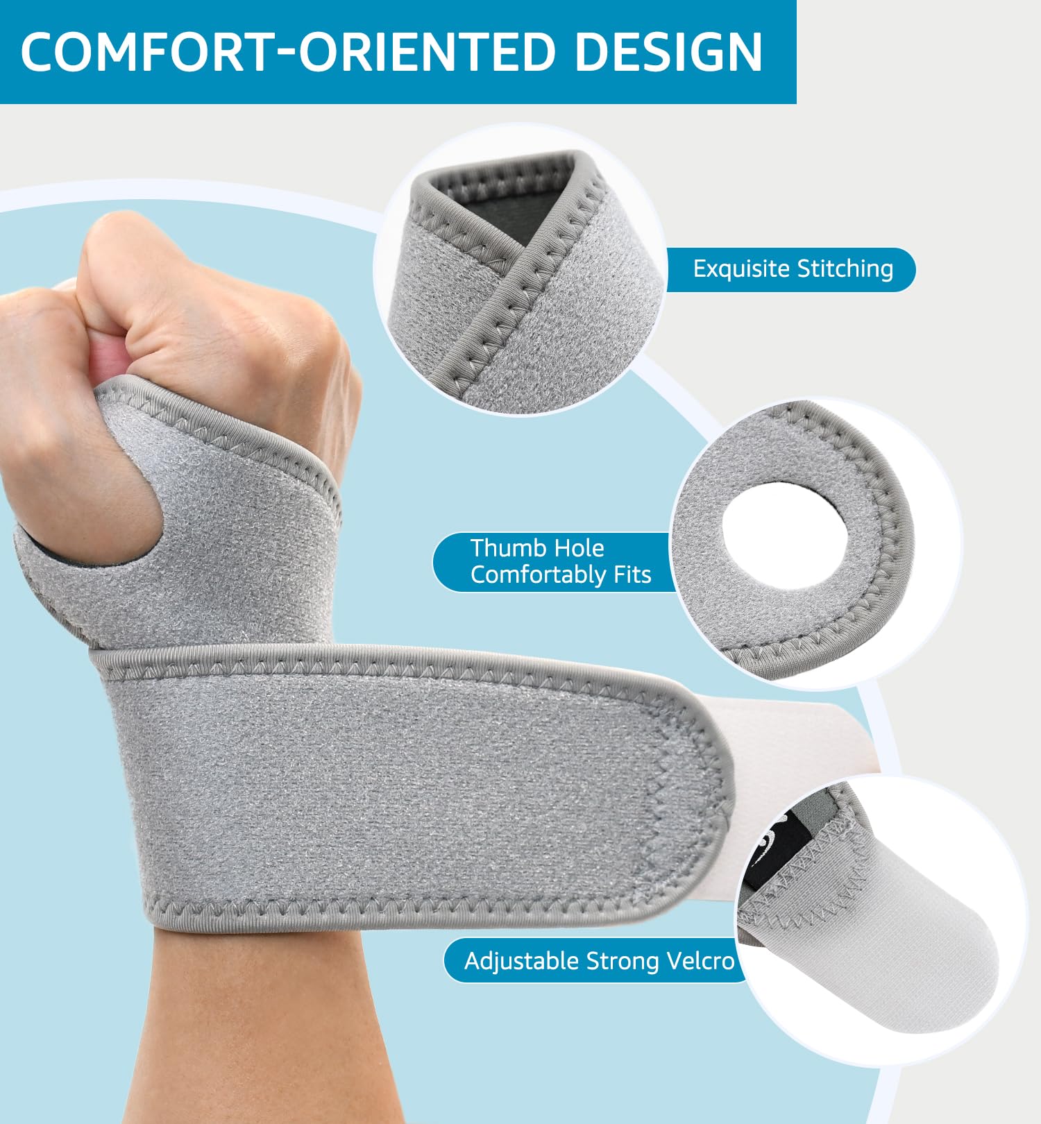 Snapklik.com : HiRui 2 Pack Wrist Brace Wrist Wraps For Carpal Tunnel ...