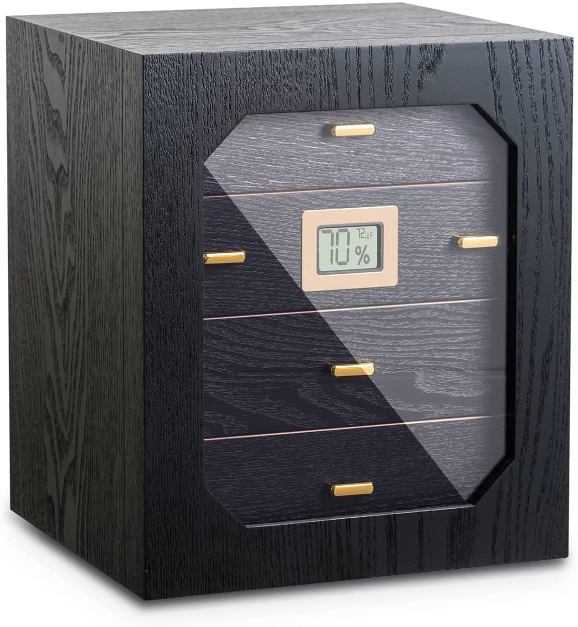 Amazon.com: Cigar Humidor - Humidifier Storage Box for 60-100 Cigars ...