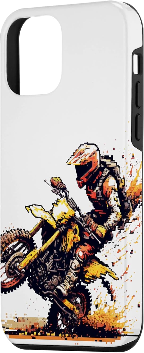 iPhone 12 mini Hard motocross rider Offroad action Case – Yaxa Guatemala