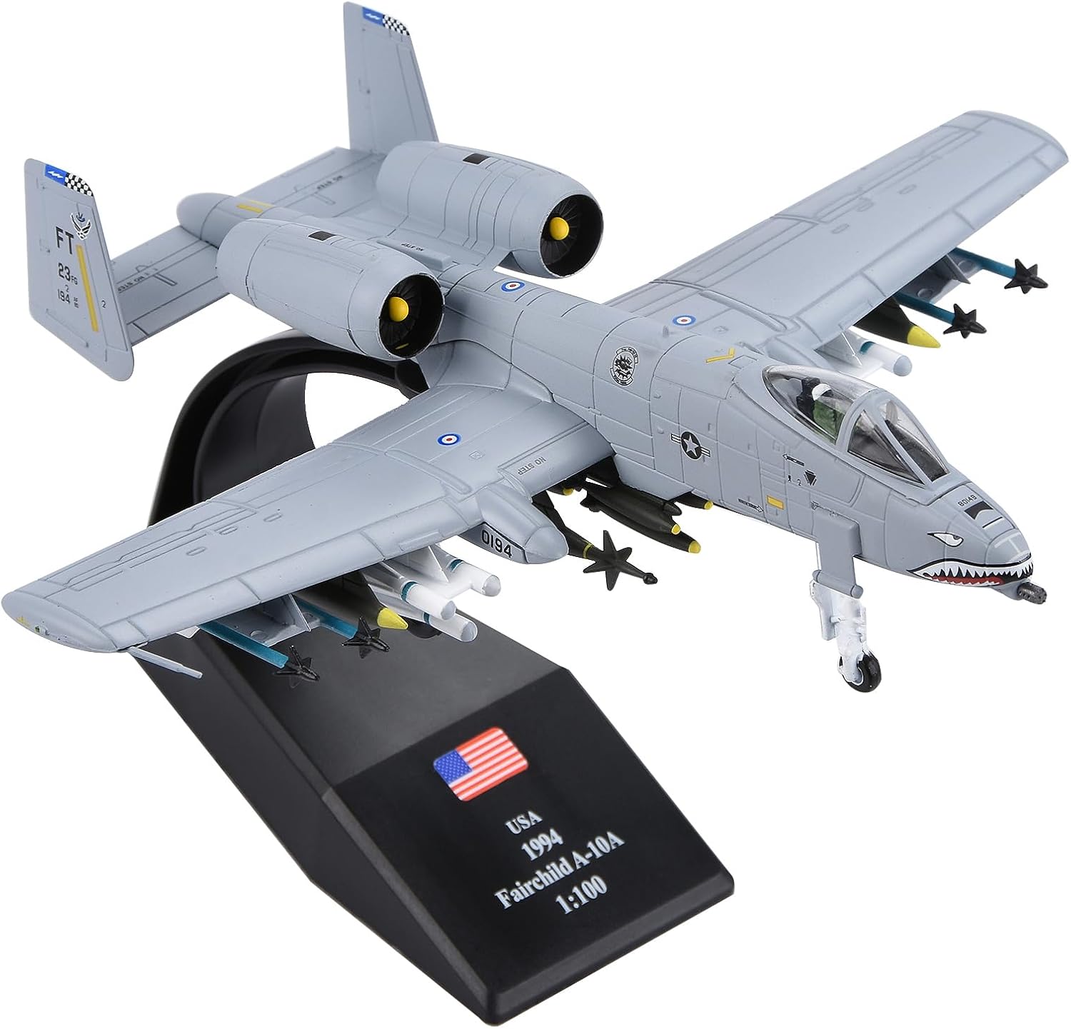 Amazon.com: 1/100 A-10 Attack Aircraft Thunderbolt II Aircraft Model ...