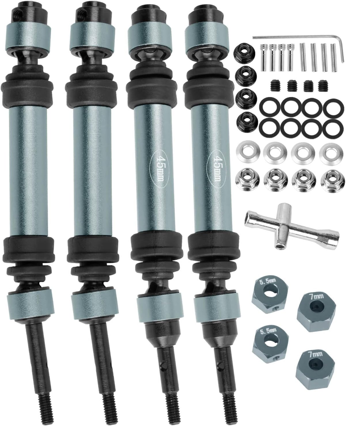 Amazon.com: RCMYou RC Drive Shaft CVD Axles Upgrades Part for 1/10 ...