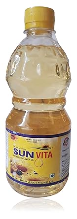 SUN VITA Refined Sunflower Oil, 500 ml : Amazon.in: Grocery & Gourmet Foods
