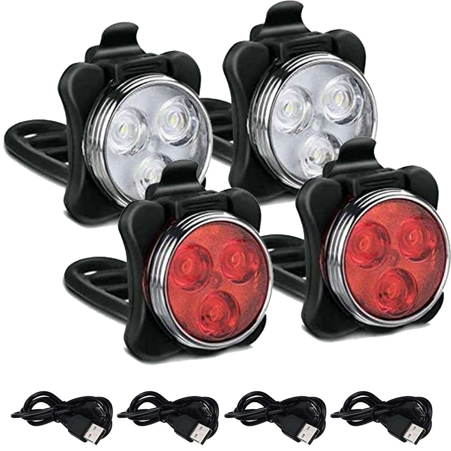 Battery Operated Bike Lights Baybee R7 Rechargeable Battery Operated