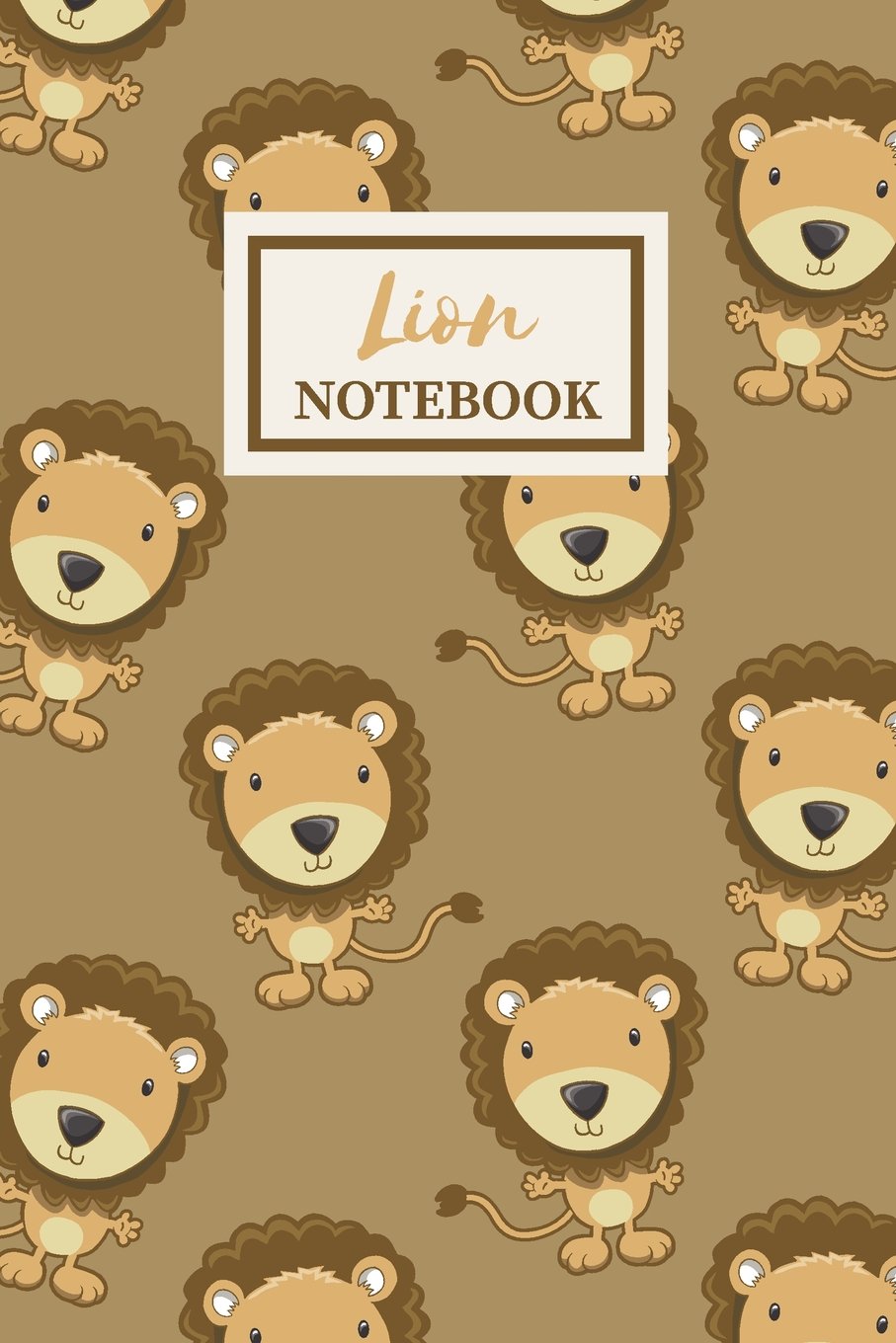 LION Notebook: Cute Animal Lover Gift Journal for Girls, College-Ruled ...