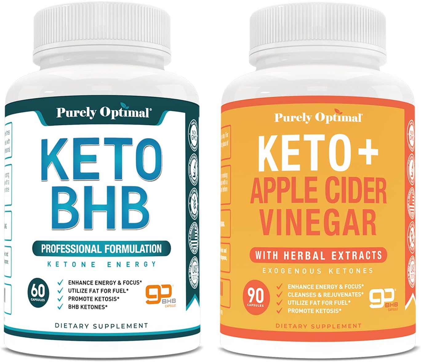 Amazon.com: Purely Optimal Keto BHB + Keto Apple Cider Vinegar : Health ...