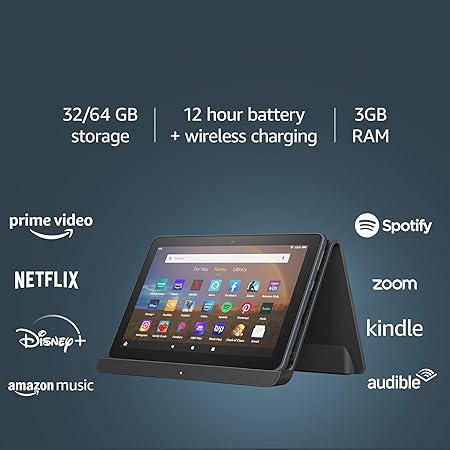 Amazon.com: Fire HD 8 Plus tablet, HD display, 64 GB, our best 8 ...