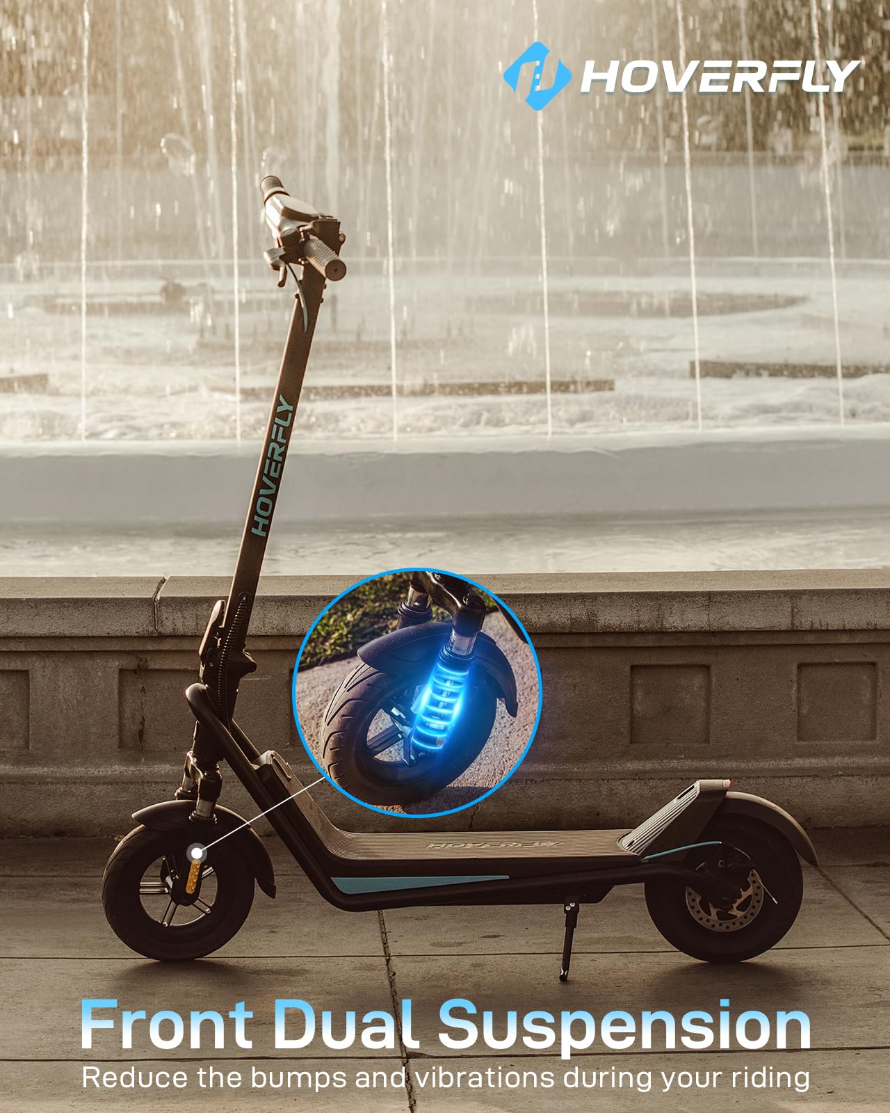 Snapklik.com : HOVERFLY X3 Electric Scooter For Adults, 10" Solid Tire ...