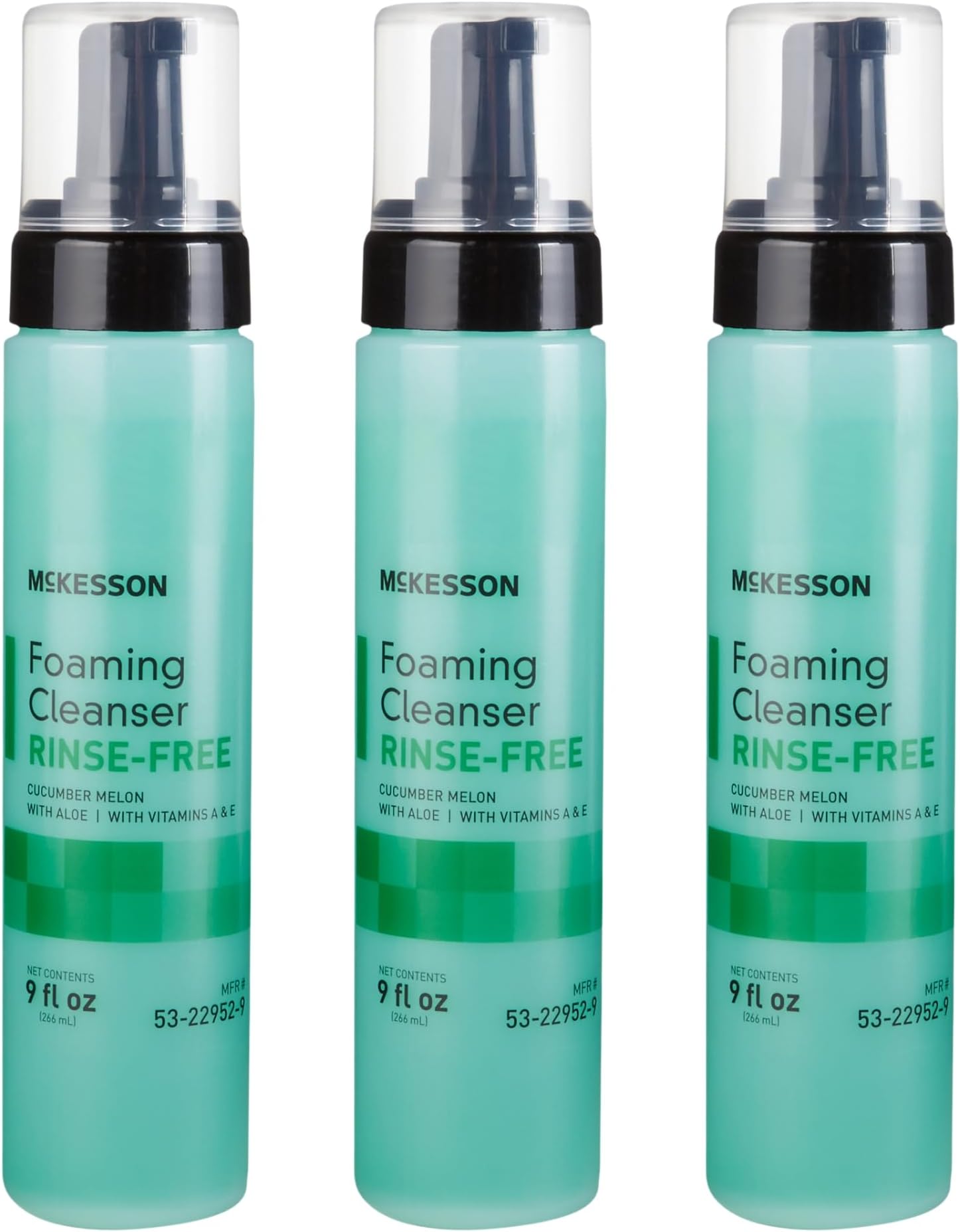 Amazon.com : McKesson Rinse-Free Foam Cleanser with Aloe, 9 oz [3 Count ...