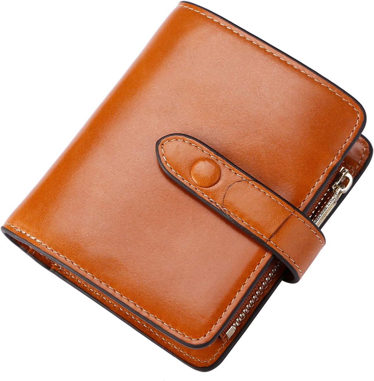 Amazon.com: Yafeige Women's RFID Blocking Small Compact Leather Wallet ...