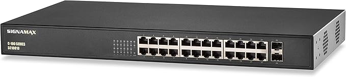 Amazon.com: SIGNAMAX FO-SC10010 C-100 24 Port Gigabit PoE+ Switch 2SFP ...