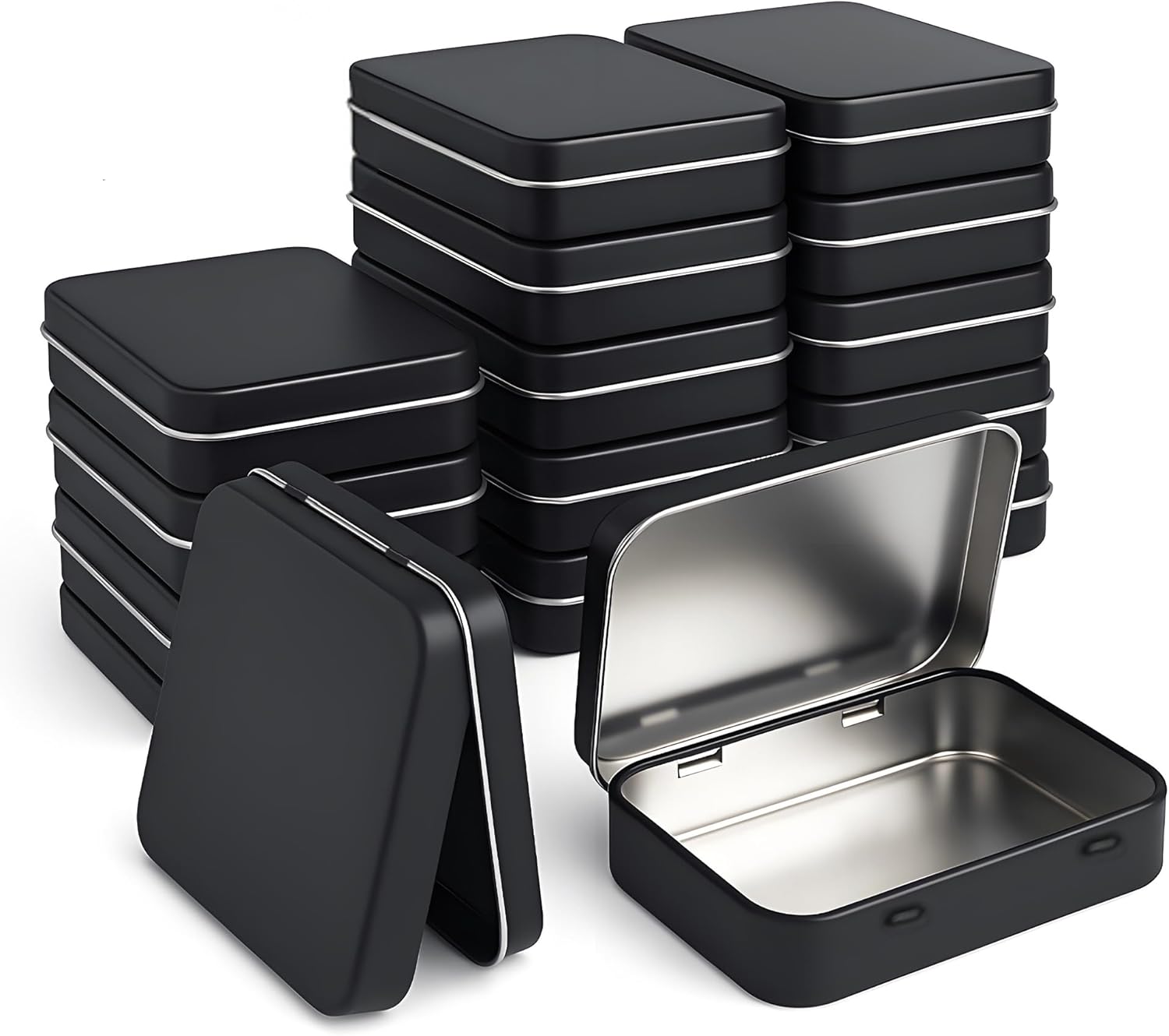 Amazon.com: Small Metal Box With Lid-Cookie Tins Metal Tins With Lids ...