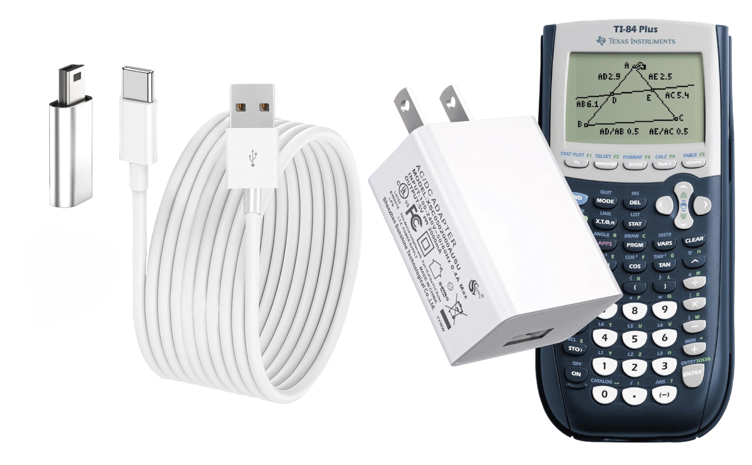 Amazon.com: Power AC Wall Charger Cable Mini Plug Adapter For Texas ...