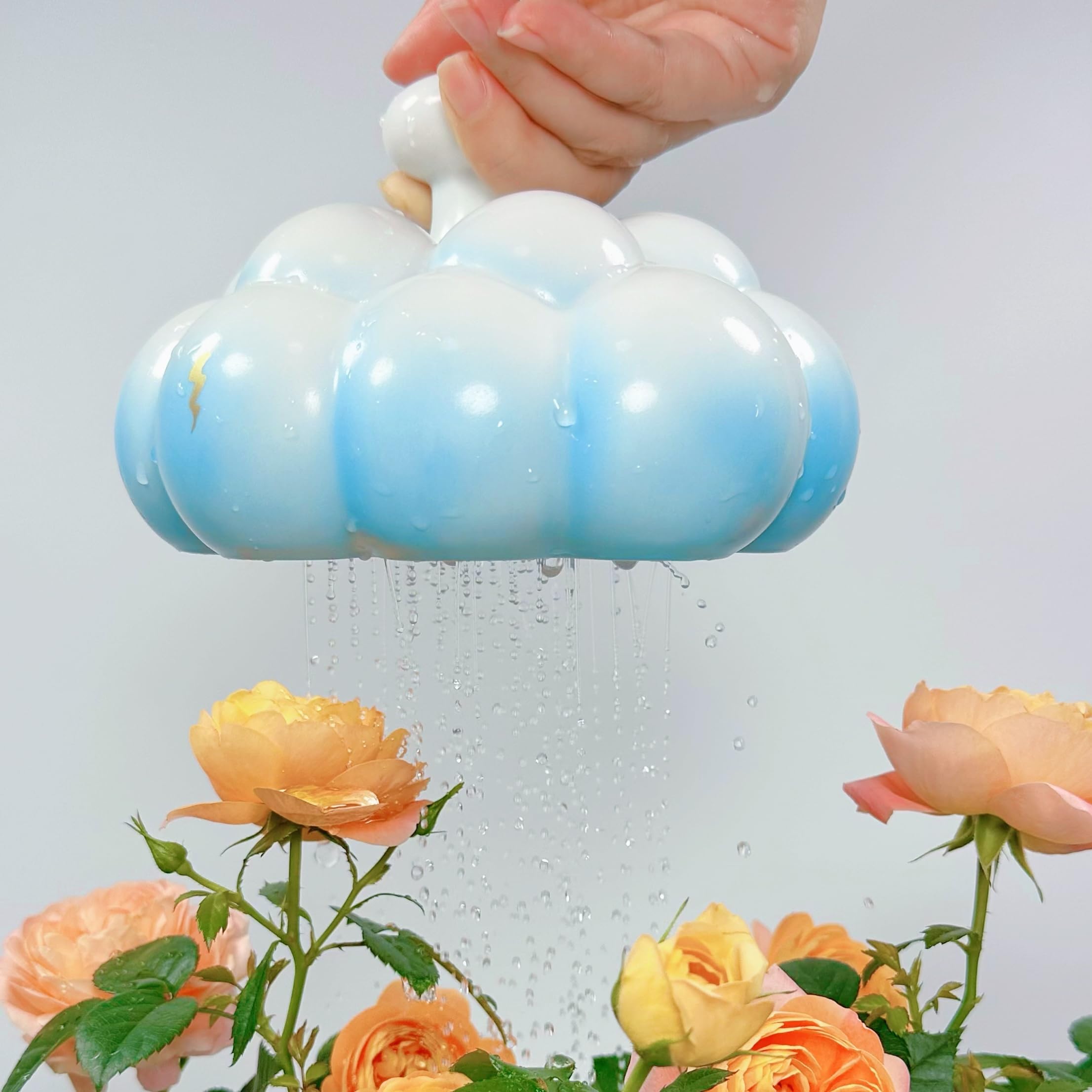 Amazon.com : Ceramic Thumb Watering Can ASMR, Rain Cloud Watering Bell ...