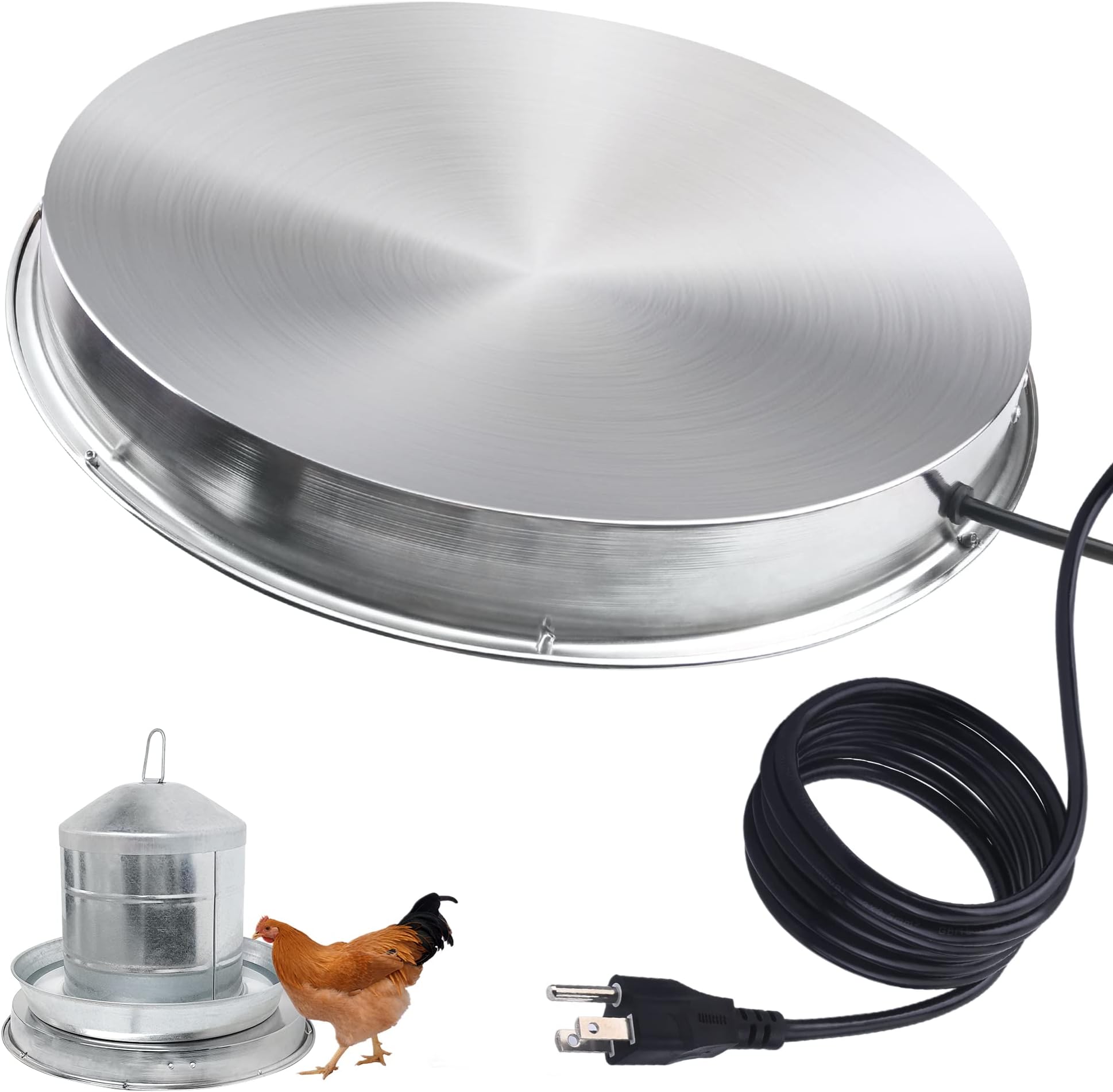 Amazon.com: ZenxyHoC Chicken Water Heater 15 in for 5 Gallons Chicken ...