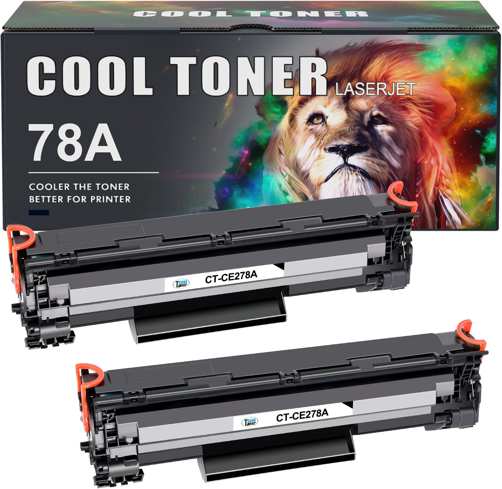 Amazon.com: (with Chip) 78A Black Toner Cartridges, Pack of 2, CE278D ...