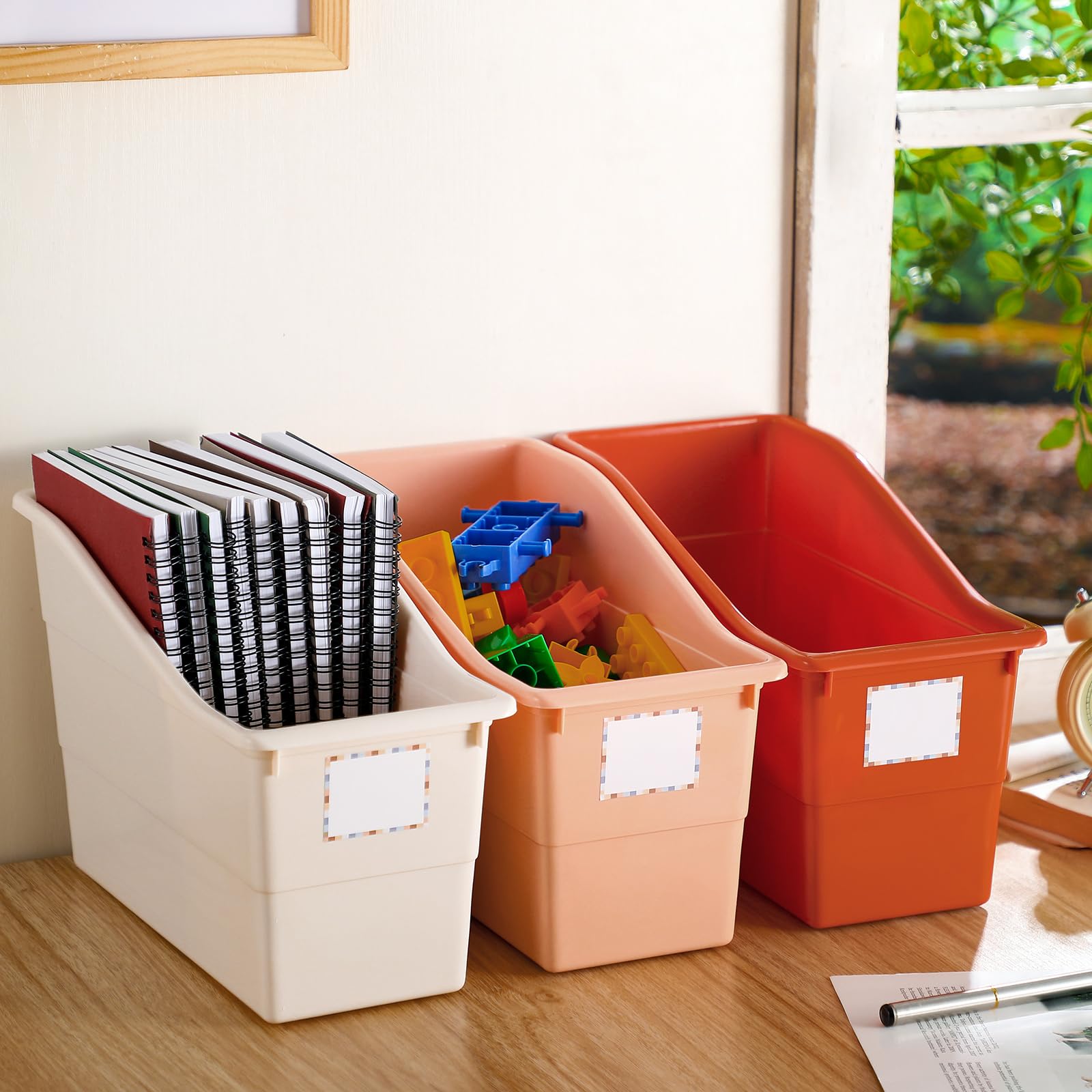 Snapklik.com : Suzile 12 Pcs Book Storage Bins