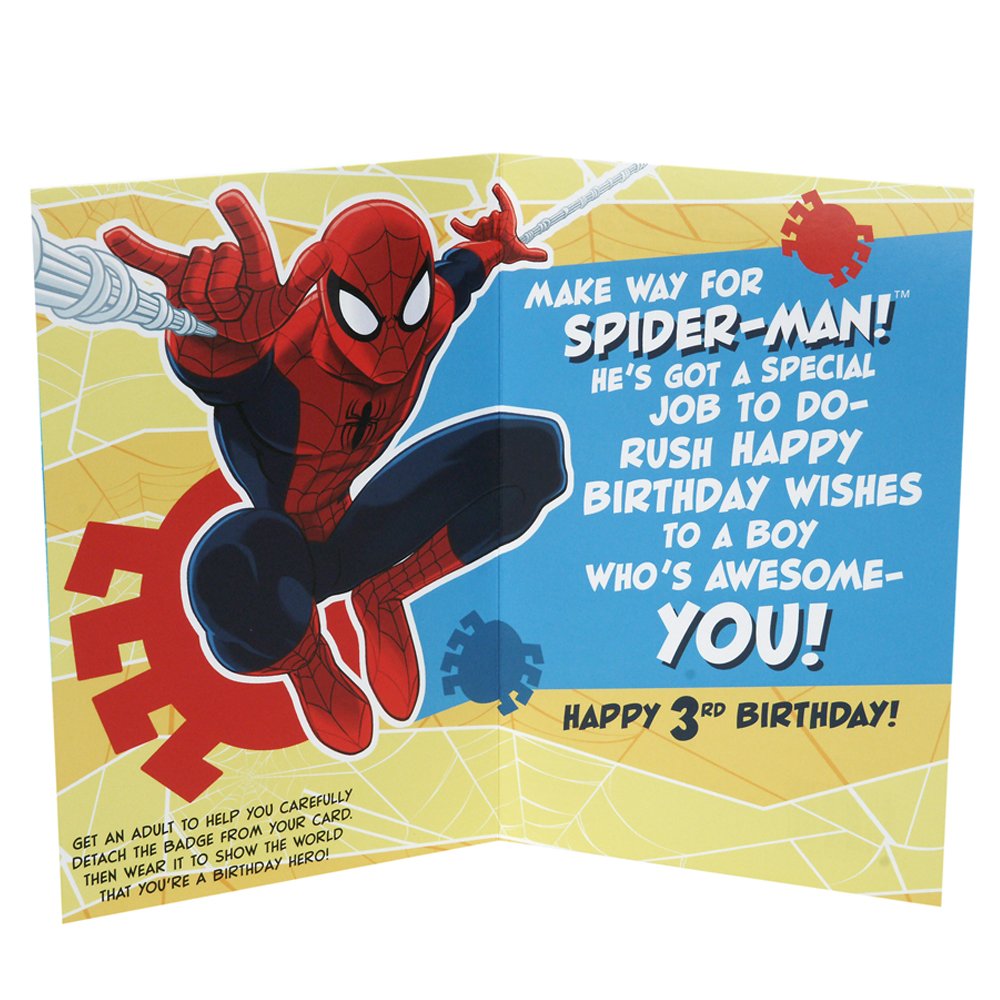 Spider Man Birthday Greetings