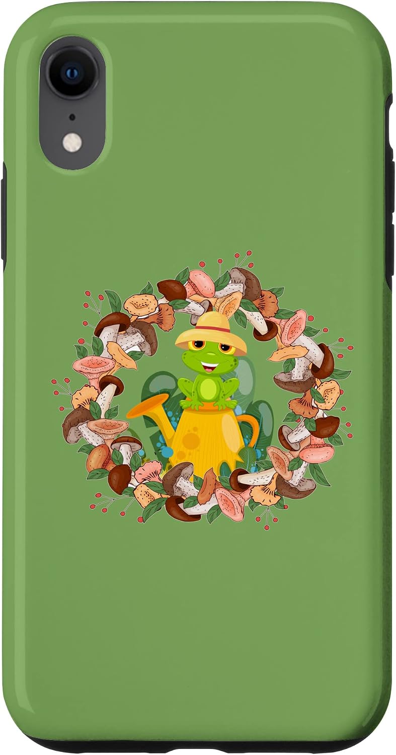Amazon.com: iPhone XR cottagecore frog mushrooms naturecore forestcore ...