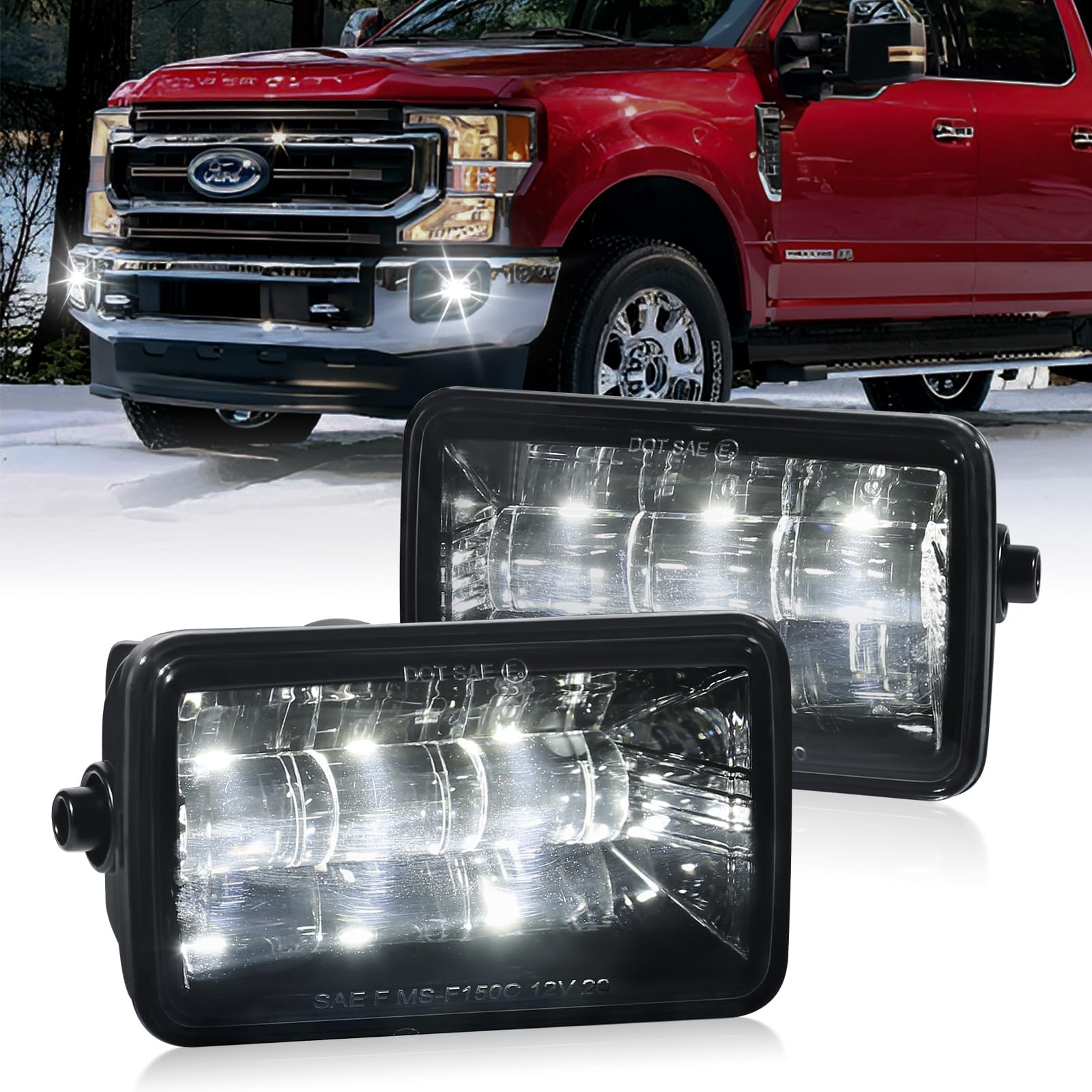 Amazon.com: PIT66 LED Fog Light, Compatible with 2015-2020 Ford F150 ...