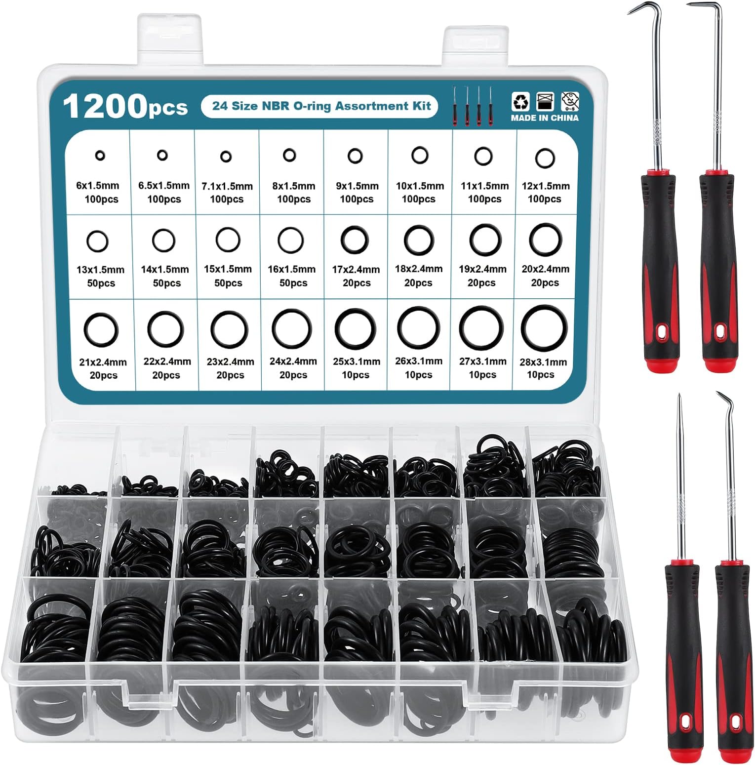 Toolzone 419pc Rubber O Ring Set by Toolzone : Amazon.co.uk: DIY & Tools
