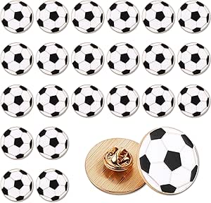 Amazon.com: 24pcs Soccer Pins, Premium Zinc Alloy Football Pins Metal ...
