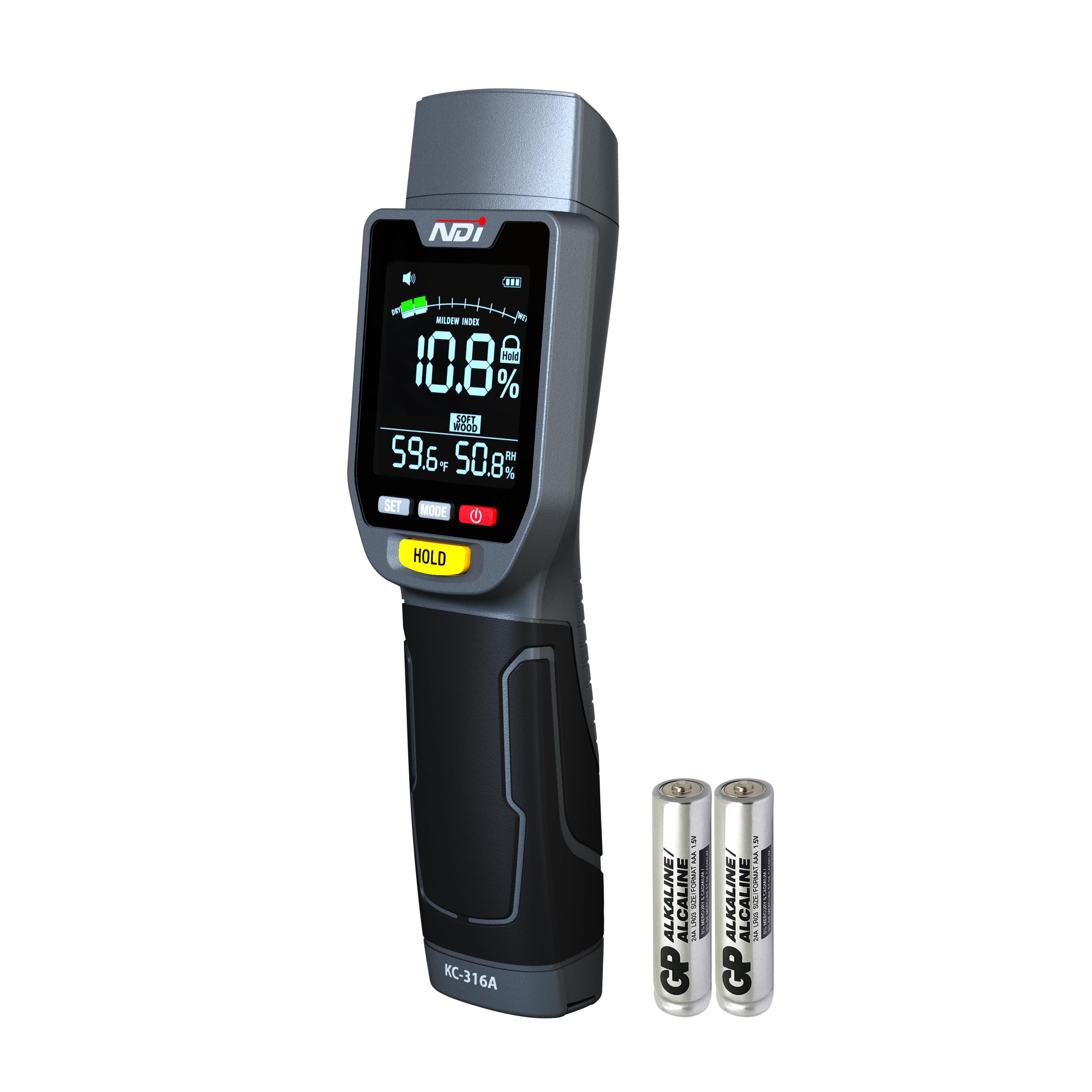 Snapklik.com : 6 In 1 Non-invasive Moisture Meter Pinless Humidity ...