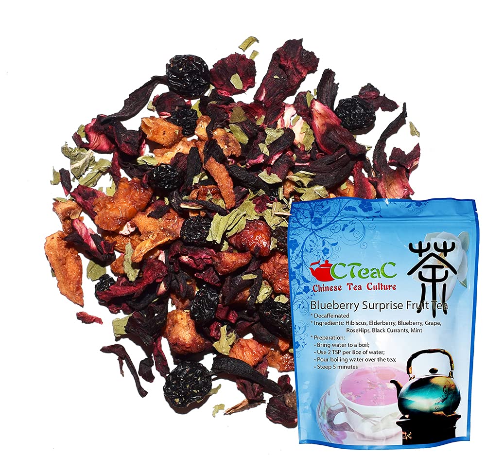 Amazon.com : Chinese Tea Culture Blueberry Fruit Tea, decaffeinated ...