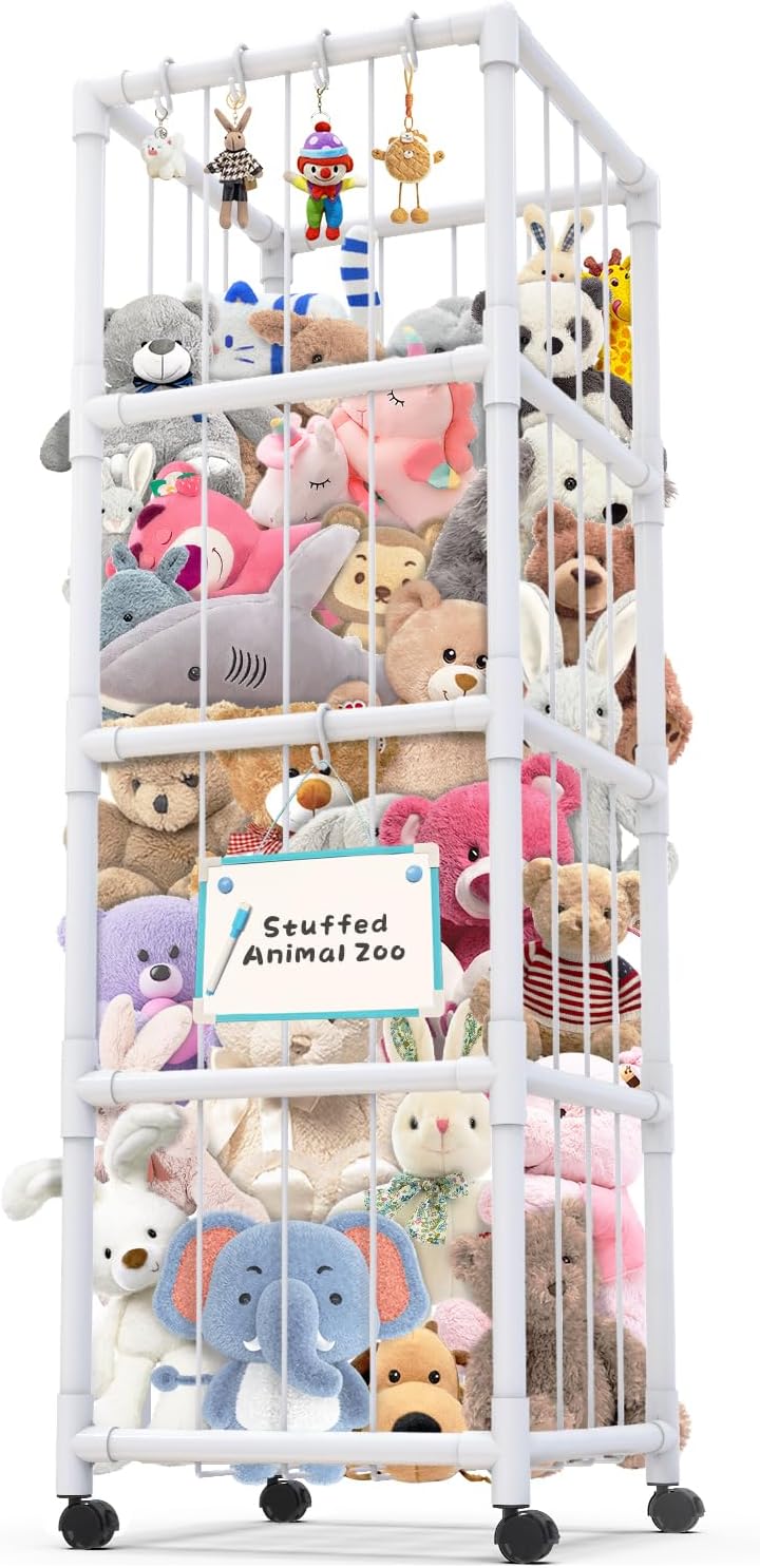 Amazon.com: 71" Extra Large Stuffed Animal Storage, Stuffed Animal Zoo ...