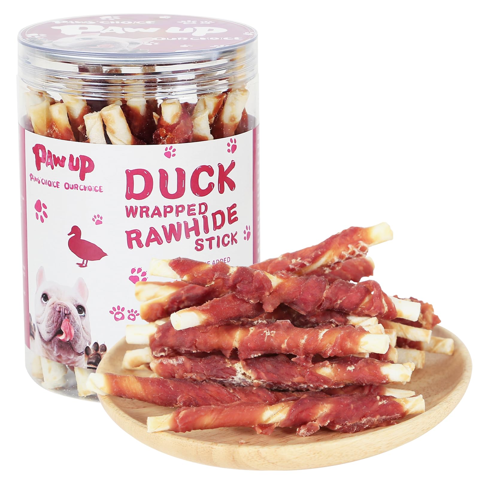 Amazon.com : PAWUP Dog Duck Treat Rawhide Sticks, Natural Dog Chew Duck ...