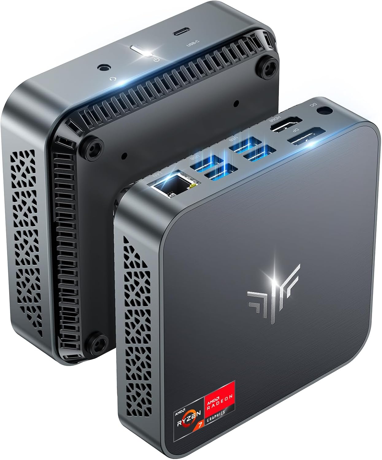 KAMRUI Mini PC Ryzen 7 5700U (8C/16T, hasta 4.3GHz), Mini computadora ...