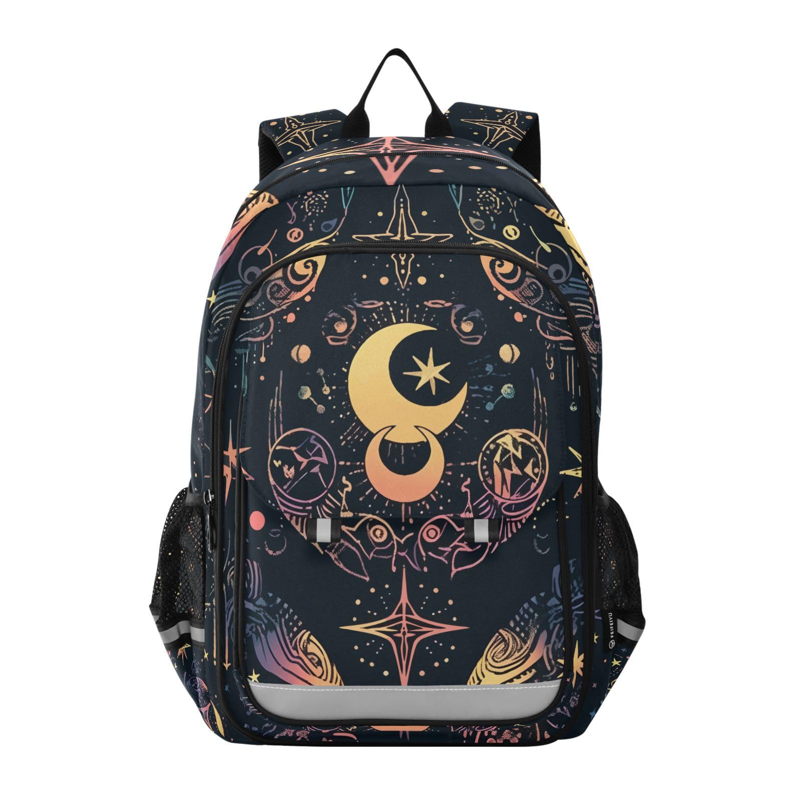 Amazon.com: ALAZA Moon Stars Alchemy Witch Laptop Backpack Purse for ...