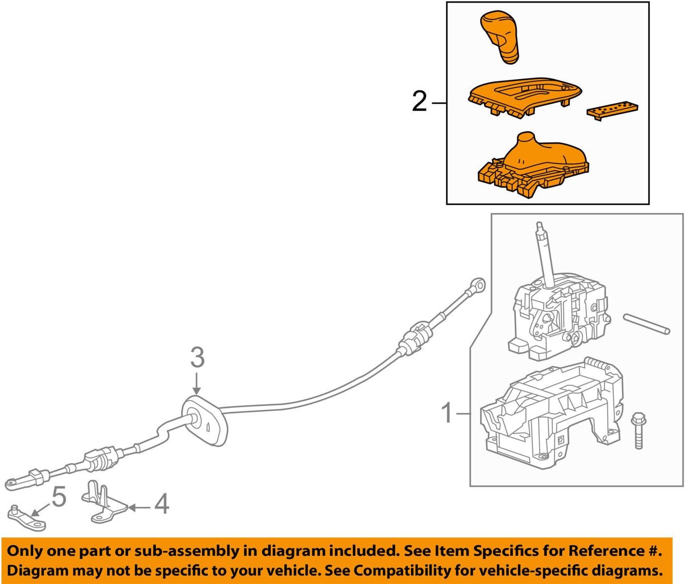 Amazon.com: GM 22805887 KNOB ASM-A/TRNS CONT LVR (W/ A/TRNS CONJET ...